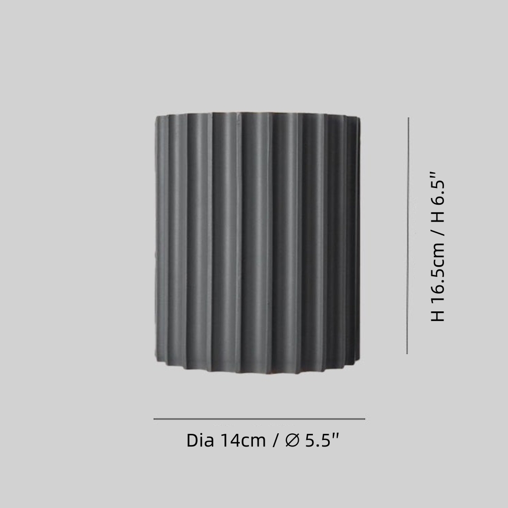 Fluted Resin Wall Light