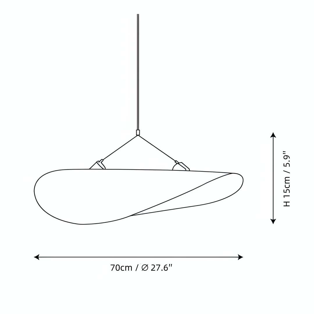 Tense Silk cloth Pendant Light