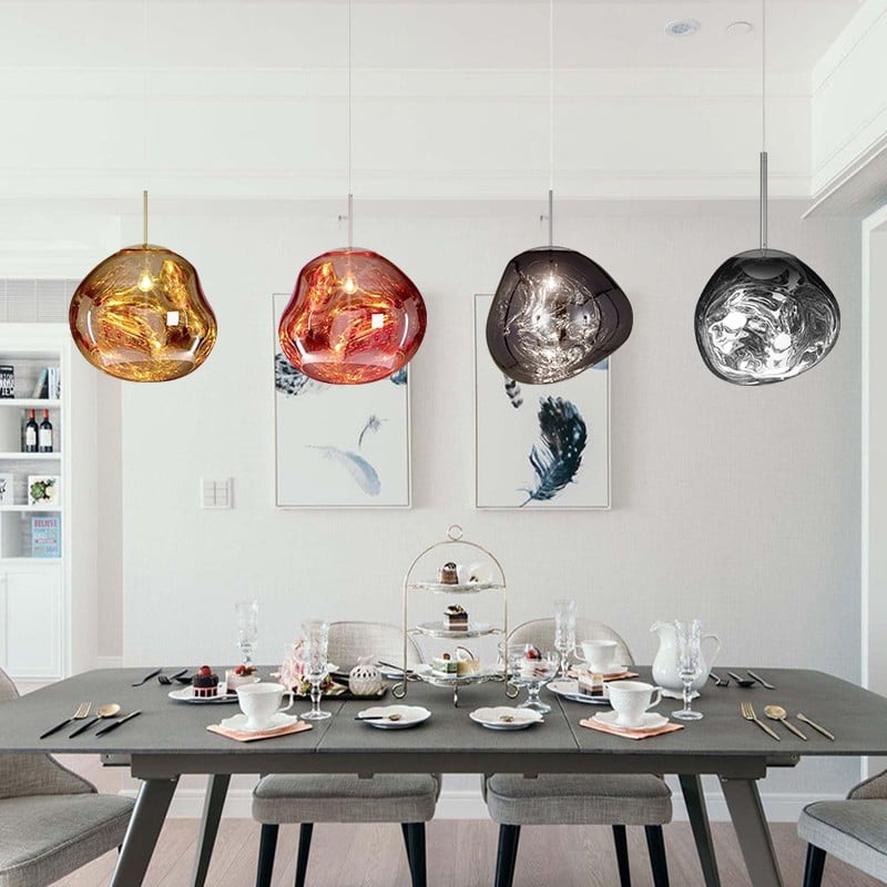 Lava Pendant Light – Modern Irregular Melted Acrylic Ceiling Fixture