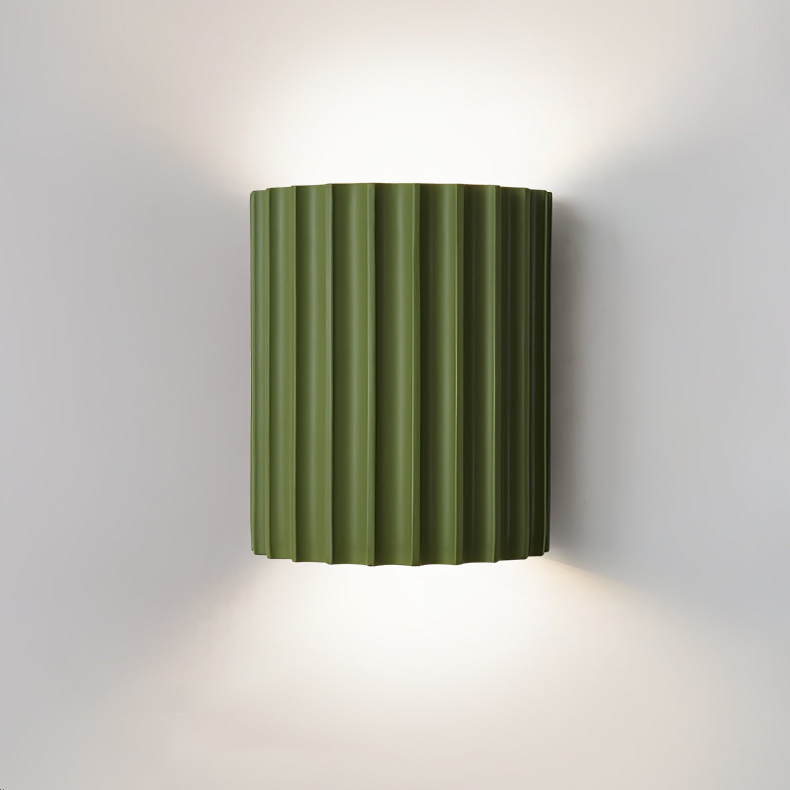 Fluted Resin Wall Light