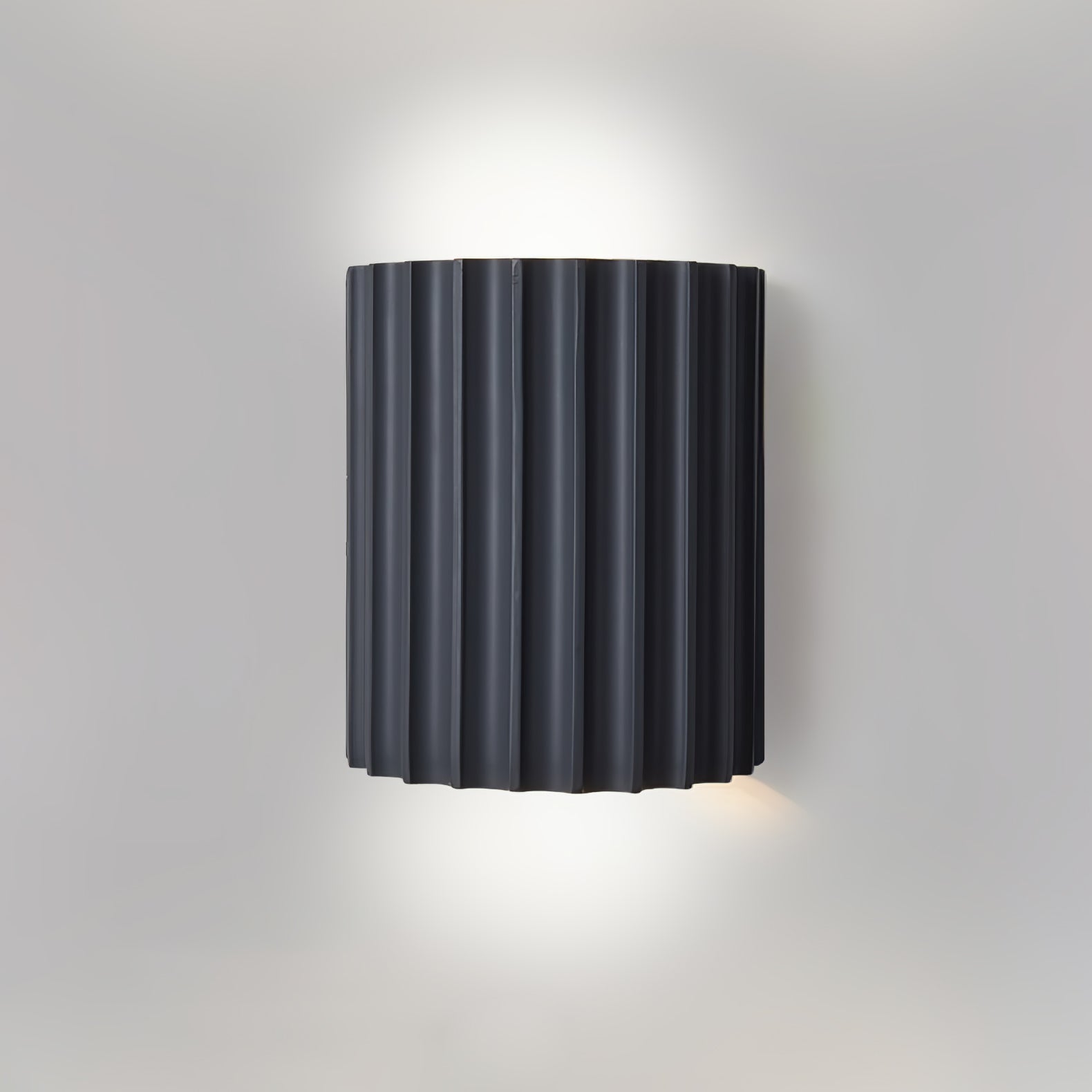 Fluted Resin Wall Light