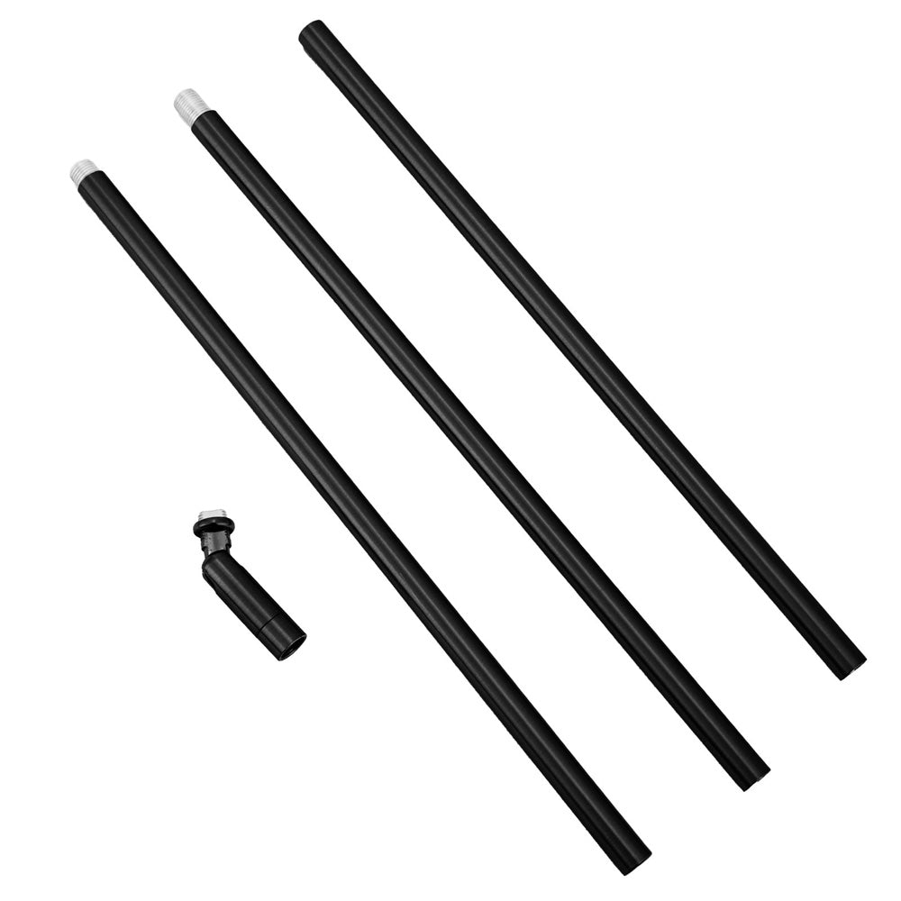 Modern Bauhaus Stained Glass Rod Pendant Light