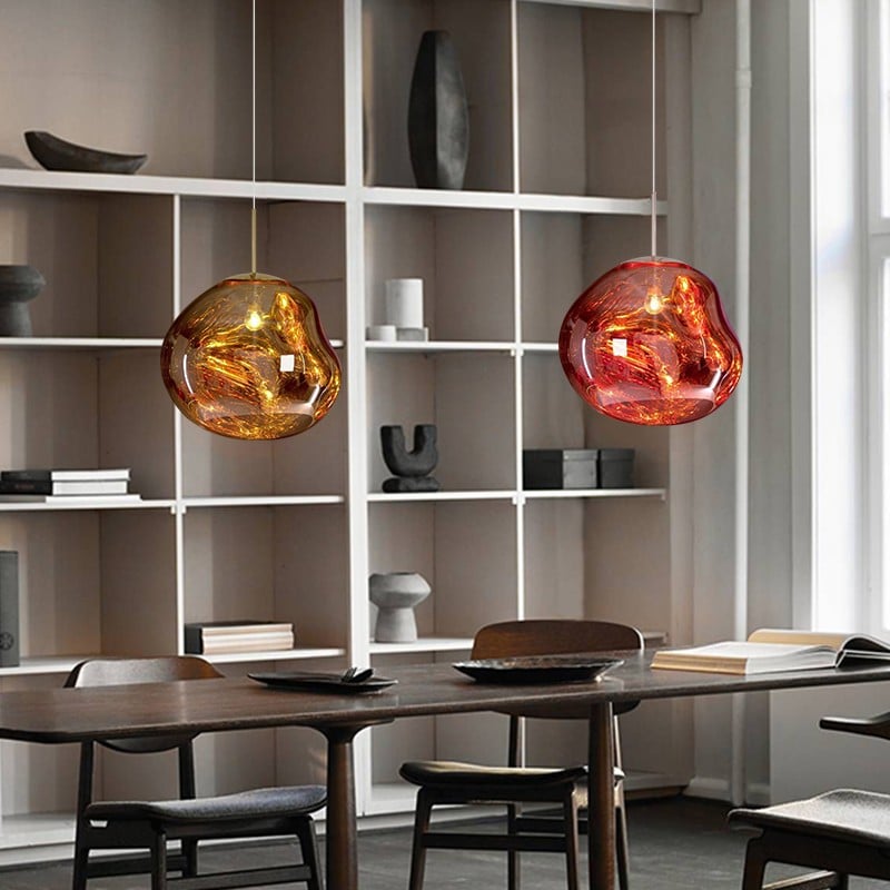Lava Pendant Light – Modern Irregular Melted Acrylic Ceiling Fixture