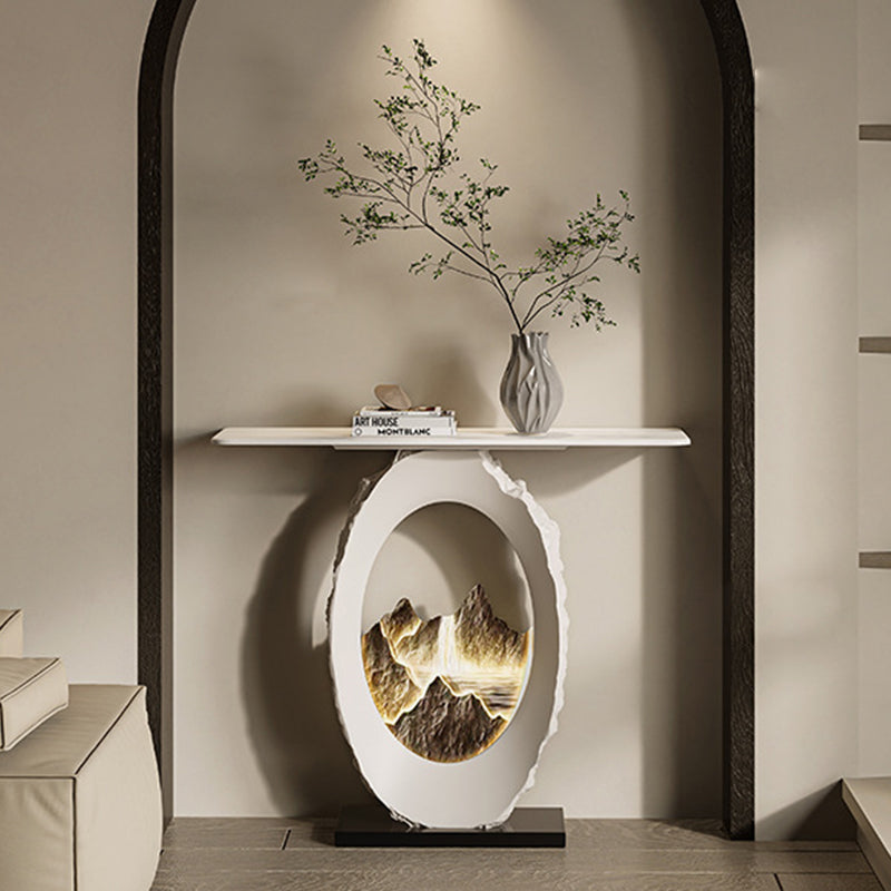 Contemporary Nordic FRP Marble Microcrystalline Stone Rectangular ...