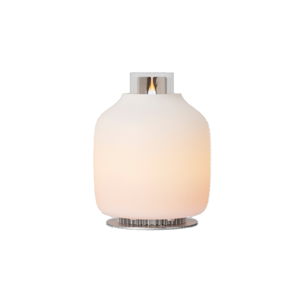 Bioethanol Table Lamp – Self-Powered LED Light with Glass Diffuser